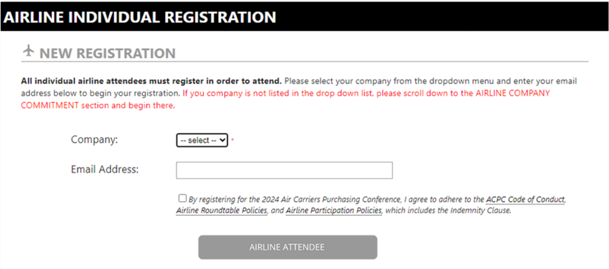 Airline Company Commitment and Registration Process
